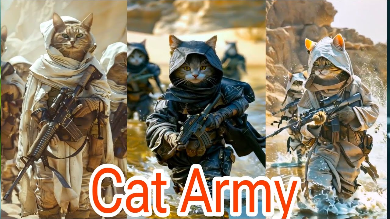 Cat army video 😃Videos for catsv#funnycats #army #catarmy #catlovers ...
