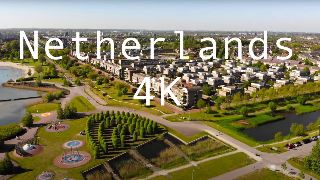 Flying over Toolenburg lake in Hoofddorp, The Netherlands 4K - YouTube