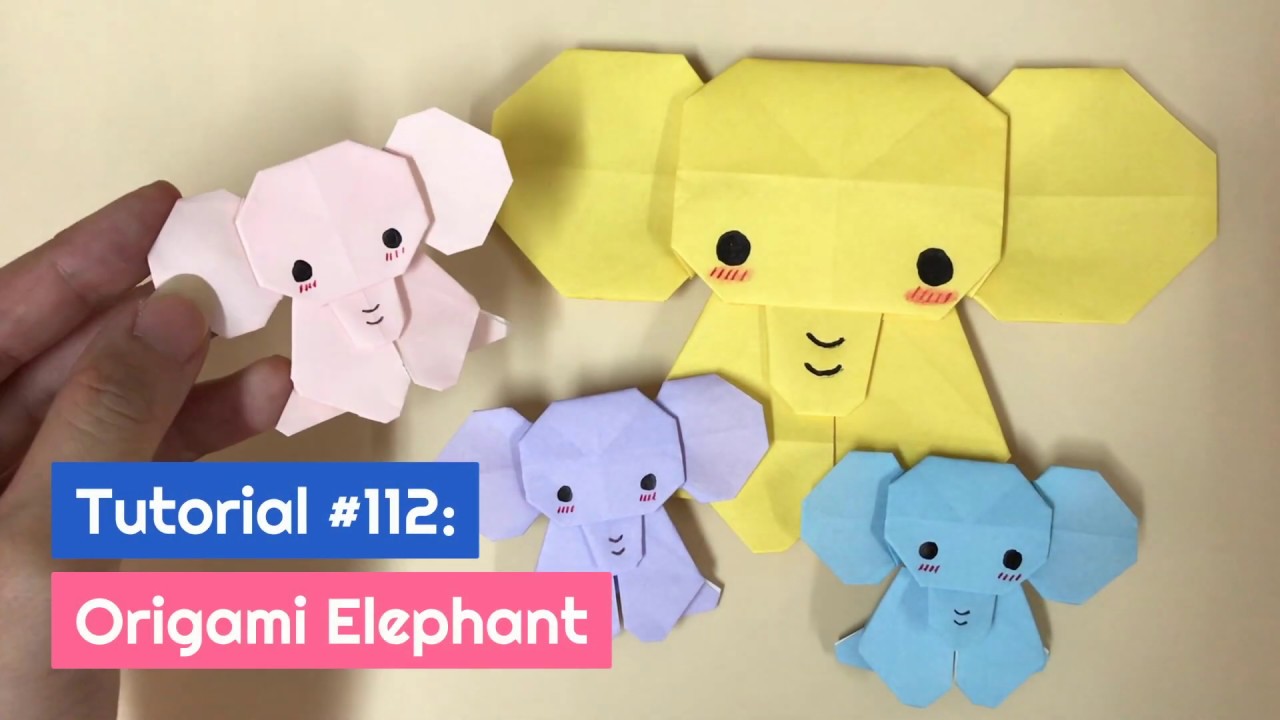 DIY Origami Elephant Tutorial | The Idea King Tutorial #112 - YouTube
