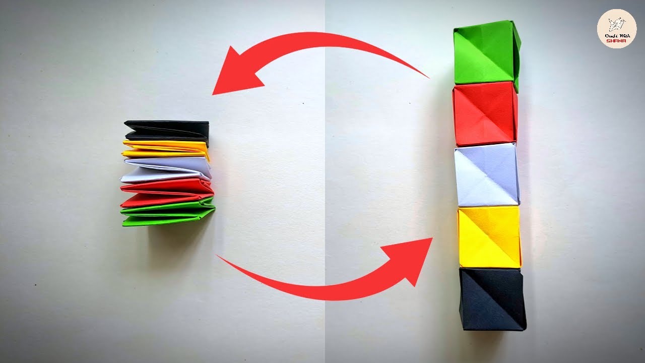 How to Make an Easy Paper Toy || Antistress Transformer: Easy DIY ...