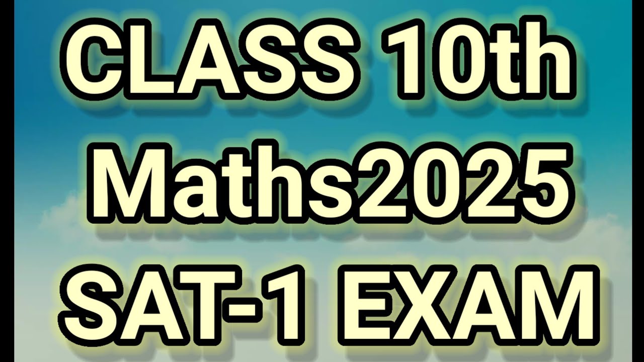 Class 10th maths sat-1 question paper 21/8/2025@digitalclasses_9896 ...