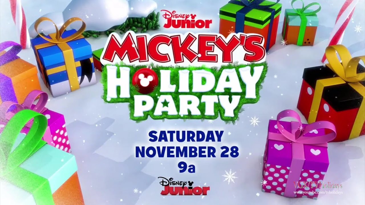 Disney Junior HD US Christmas Advert 2020 🎄Mickey's Holiday Party🎅 ...