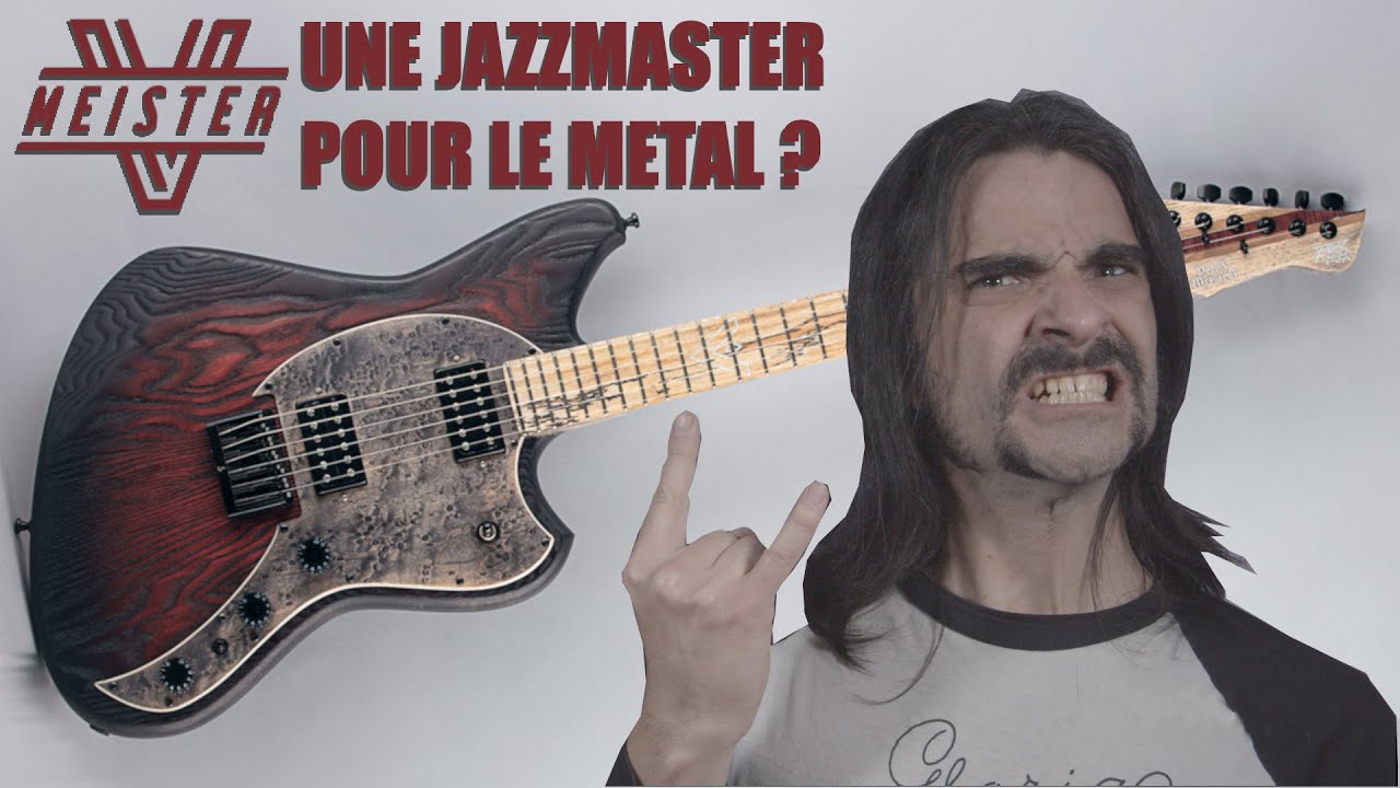 Une Fender Jazzmaster pour jouer du metal? fabrication V-Meister dark ...