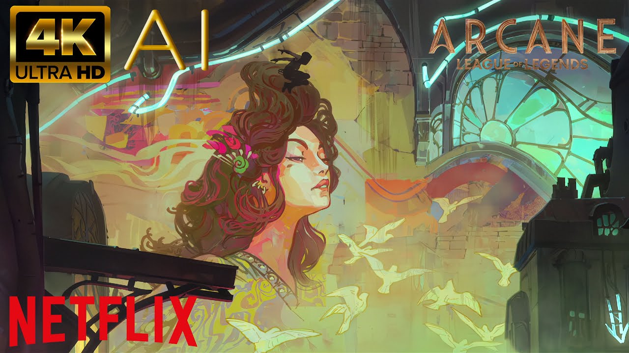 [4K AI] | Arcane | Vi Parkours Through Lanes | UPSCALED - YouTube