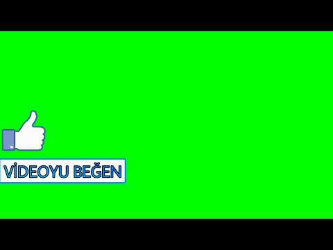 Beğeni ve abone ol green screen!