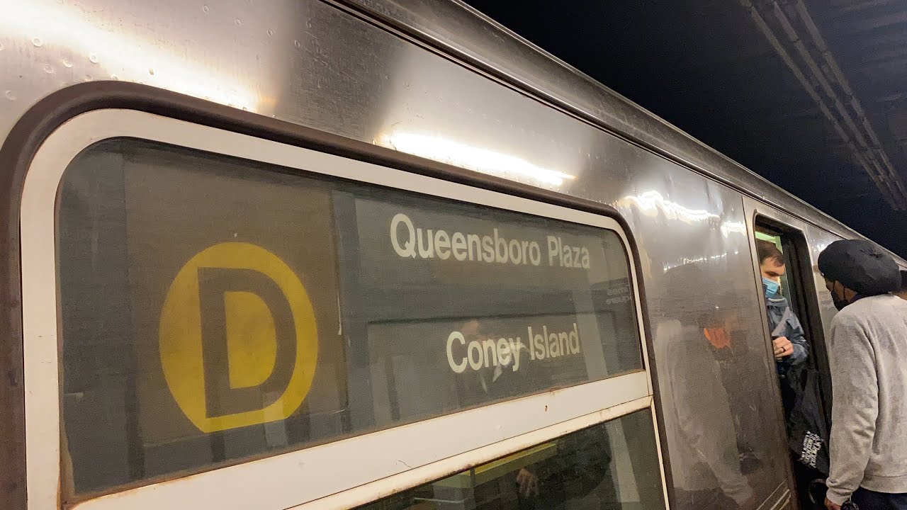 R68 Yellow (D) Train Departs Times Square-42nd St - YouTube