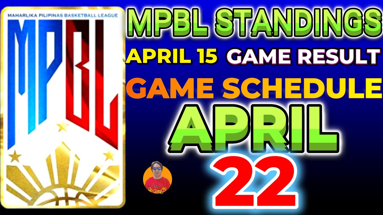 MPBL LATEST TEAM STANDINGS APRIL 15,2025|MPBL GAME SCHEDULE|MPBL ...