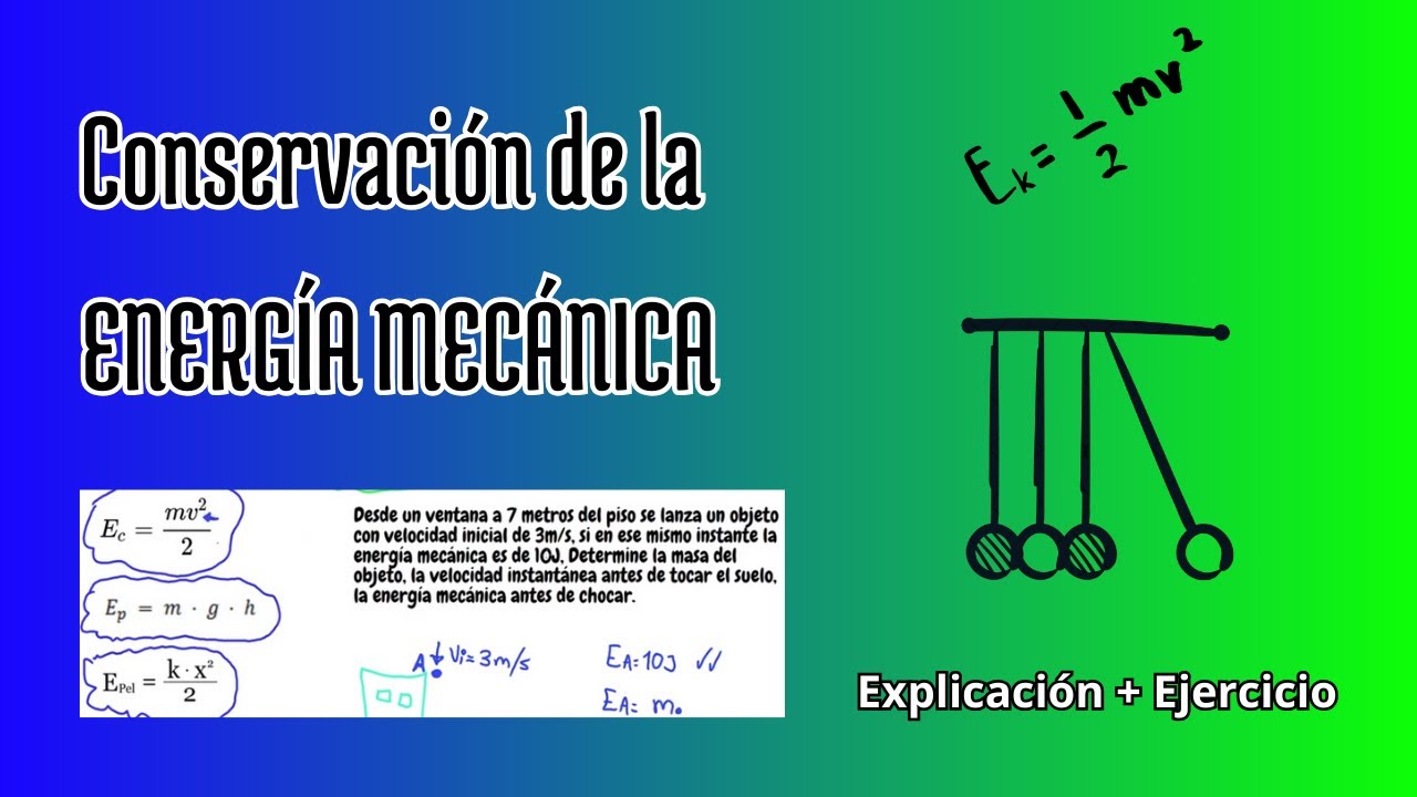🚂 Conservación de la Energía Mecánica: ⚓Explicación y Ejercicio ...