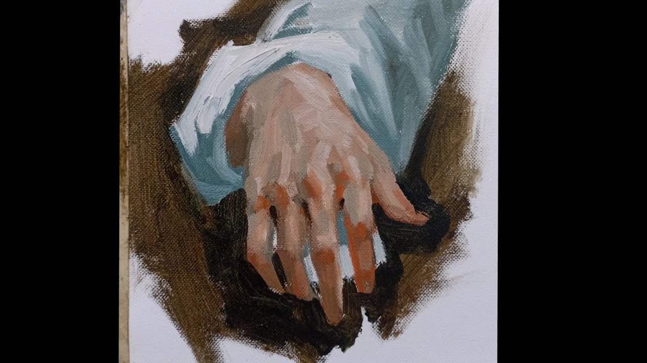 HOW TO PAINT A HAND USING OIL COLOURS - YouTube