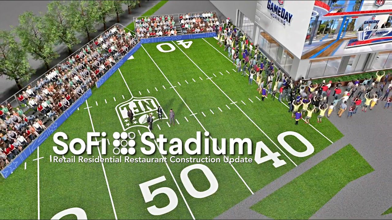 SoFi Stadium Retail Residential Restaurant Construction Update 12.27.20 ...