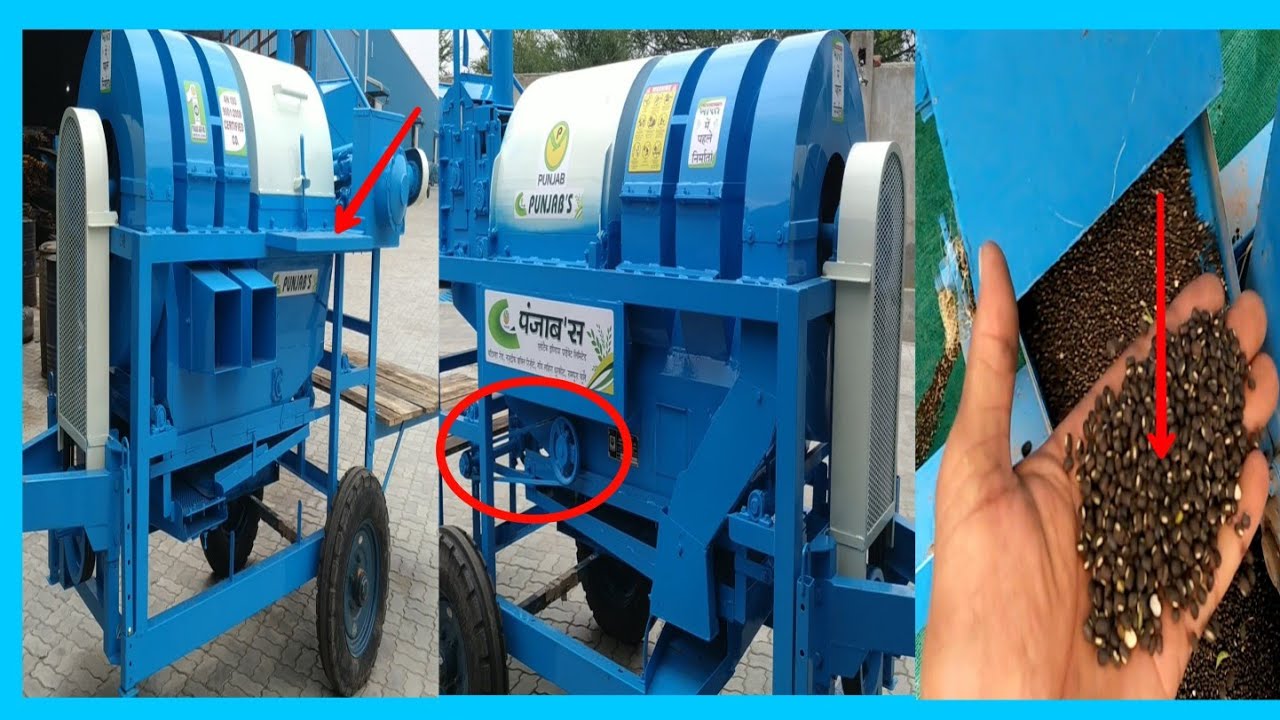 Punjab's Deluxe Haramba Thresher Machine - YouTube