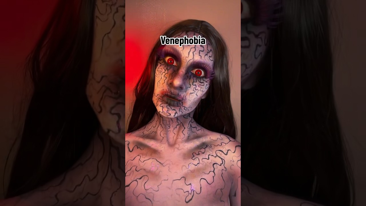 Venephobia Makeup Transition #art #creepy #horrorshorts #phobia # ...