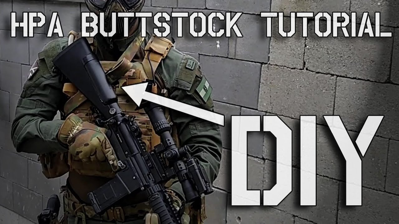 How to combine a 13ci HPA Tank and a Fixed A2 Buttstock | DIY ...