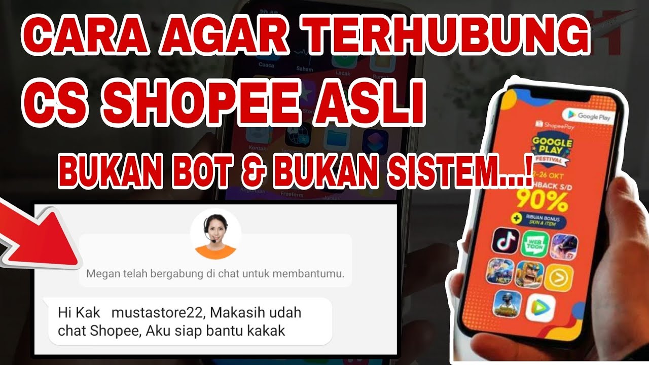 Cara Menghubungi CS Shopee Yang Sebenarnya 2024 || Customer Service ...