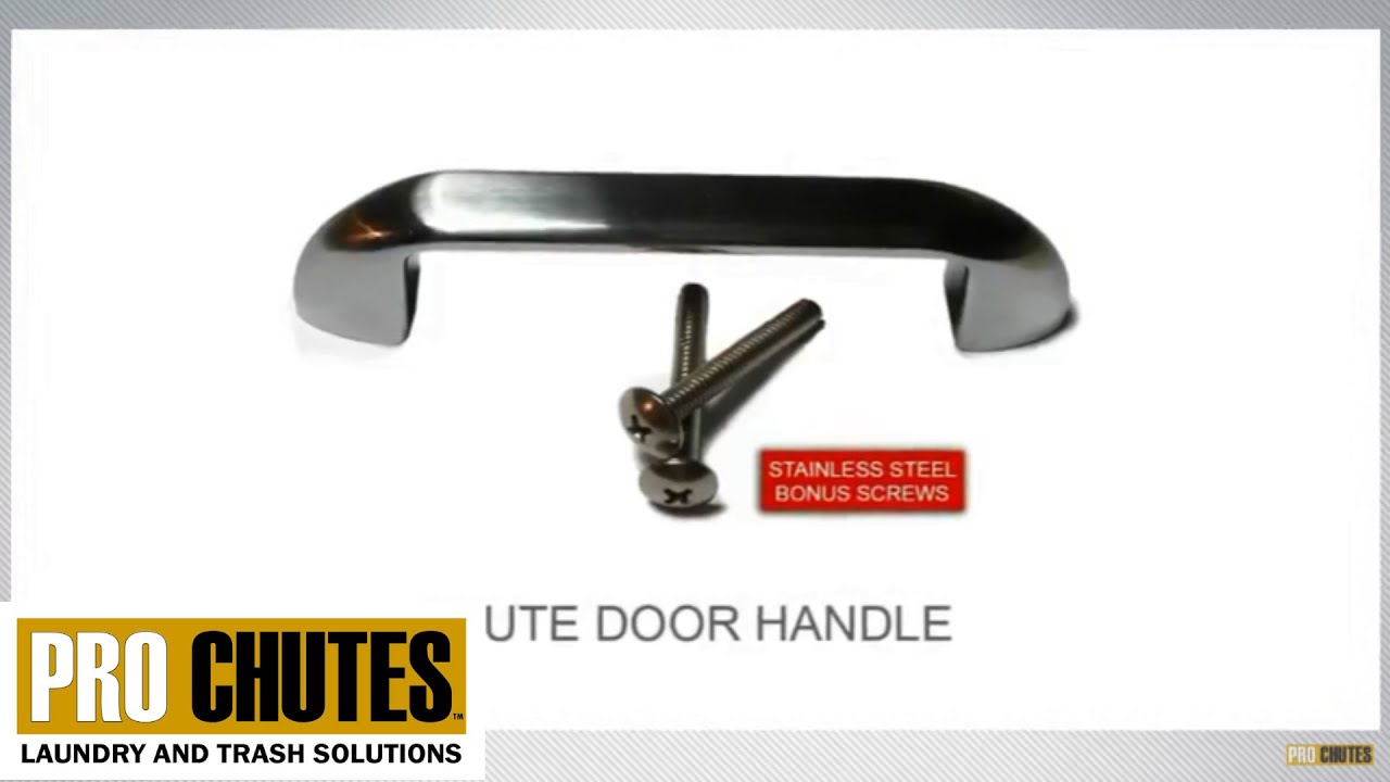 Pull handle for Trash and Laundry Chute Doors - By Pro Chutes - YouTube