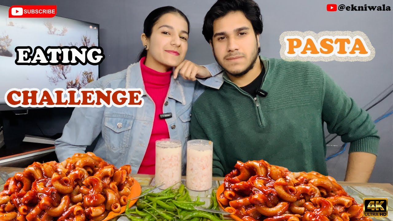 MASSIVE PASTA EATING CHALLENGE | SPICY PASTA| EATING COMPETITION | FOOD ...