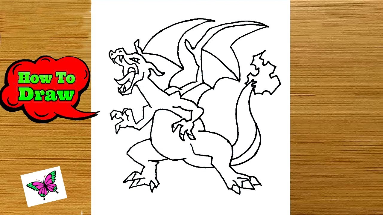 How To Draw Charizard (pokemon) | Drawing Charizard For Beginners - YouTube