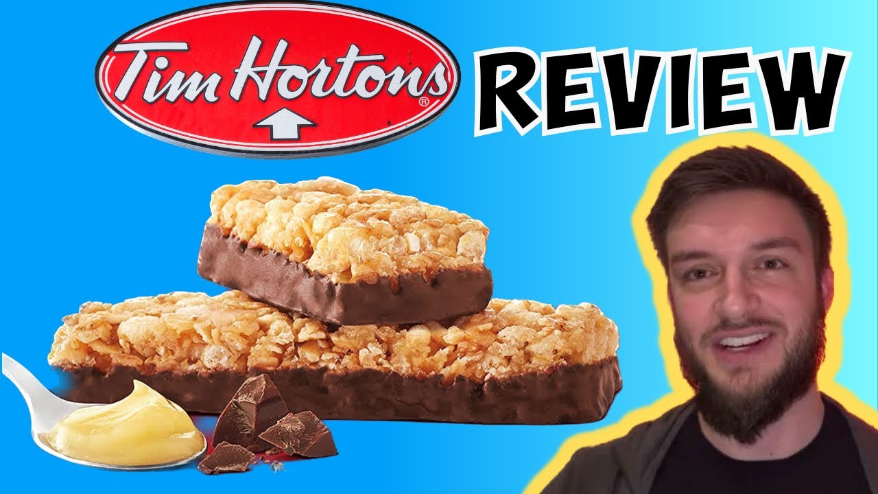 Tim Hortons Boston Cream Granola Bar review - YouTube