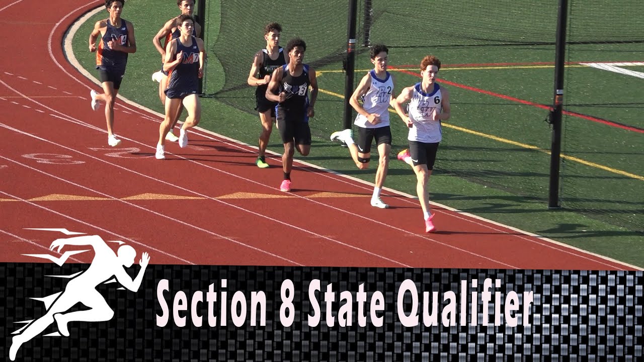 Boys 800m Run Divisions 1 & 2 @ Sec. 8 State Qualifier Day 1 High ...