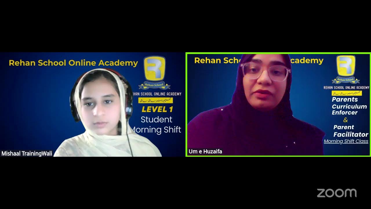 Rehan School Online Academy's Personal Meeting Room - YouTube