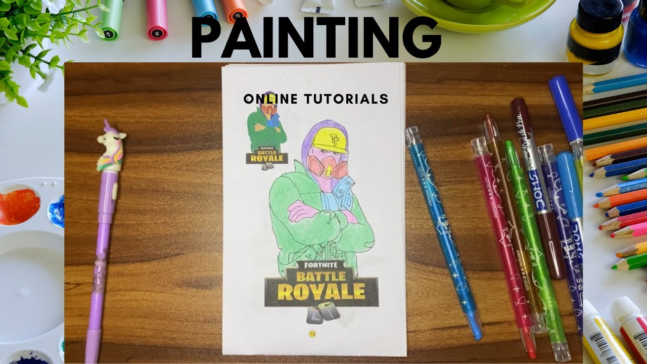 Easy Fortune Battle Royale Drawing | Step-by-Step Tutorial for Kids ...