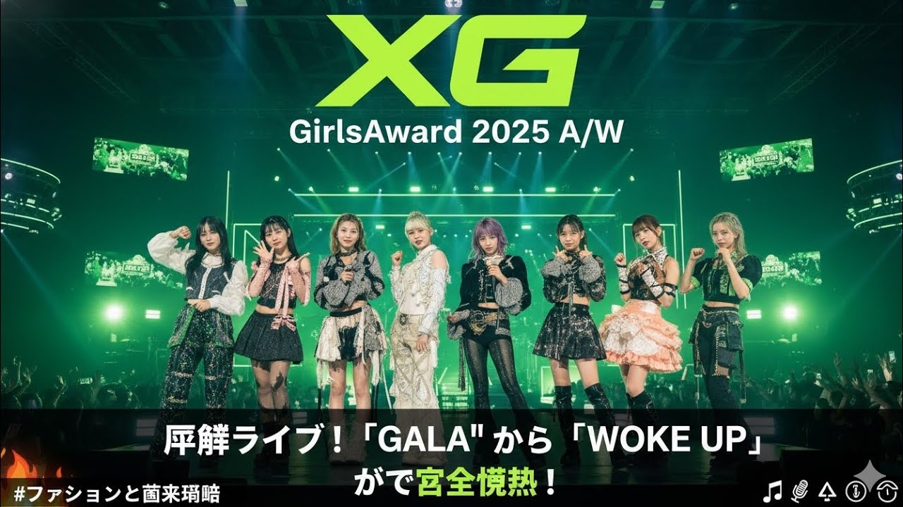 🎤XG GirlsAward 2025🔥｜会場が熱狂！ファッション×HIPHOPの新時代パフォーマンス - YouTube