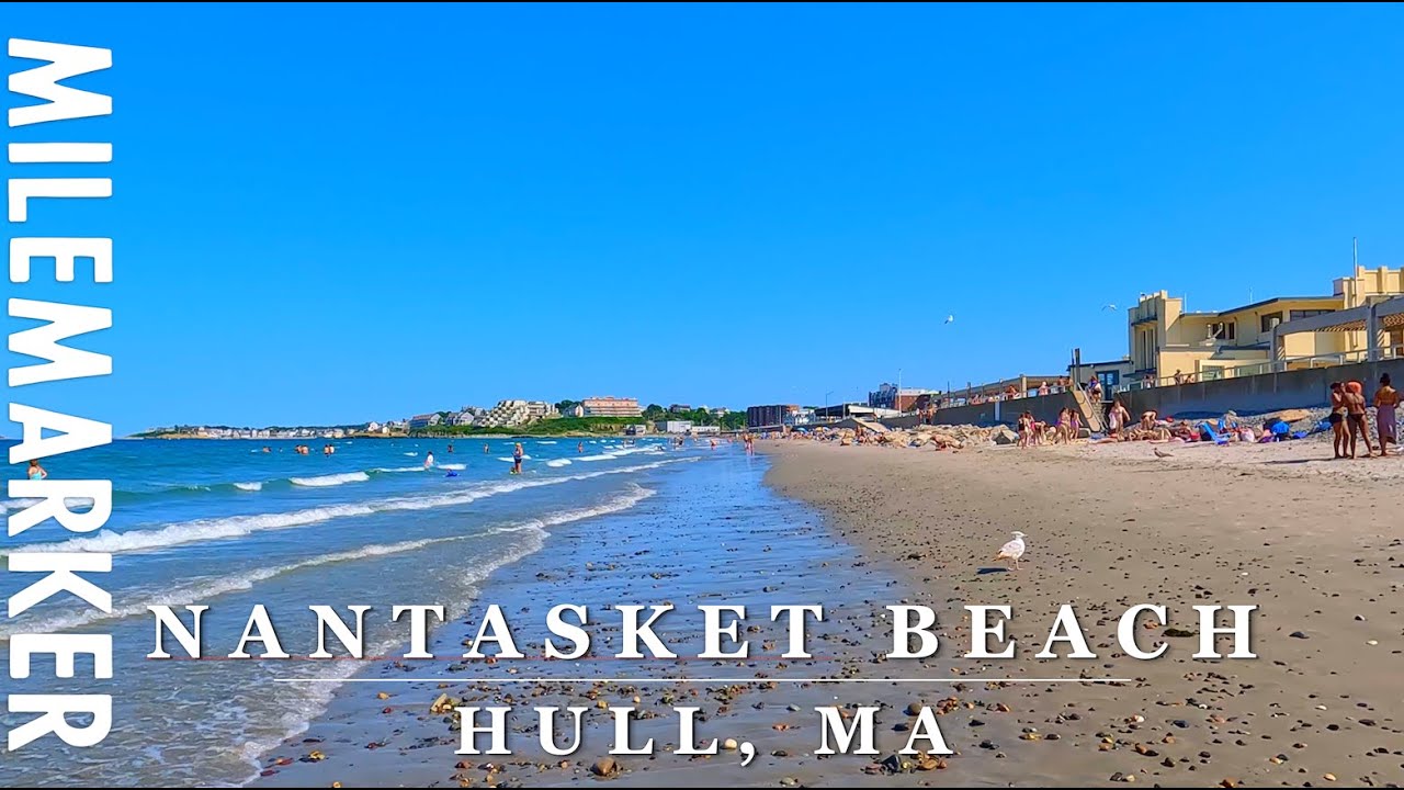 [4K] NANTASKET BEACH Hull, MA - Relaxing 4K Scenic Beach Walking Tour ...