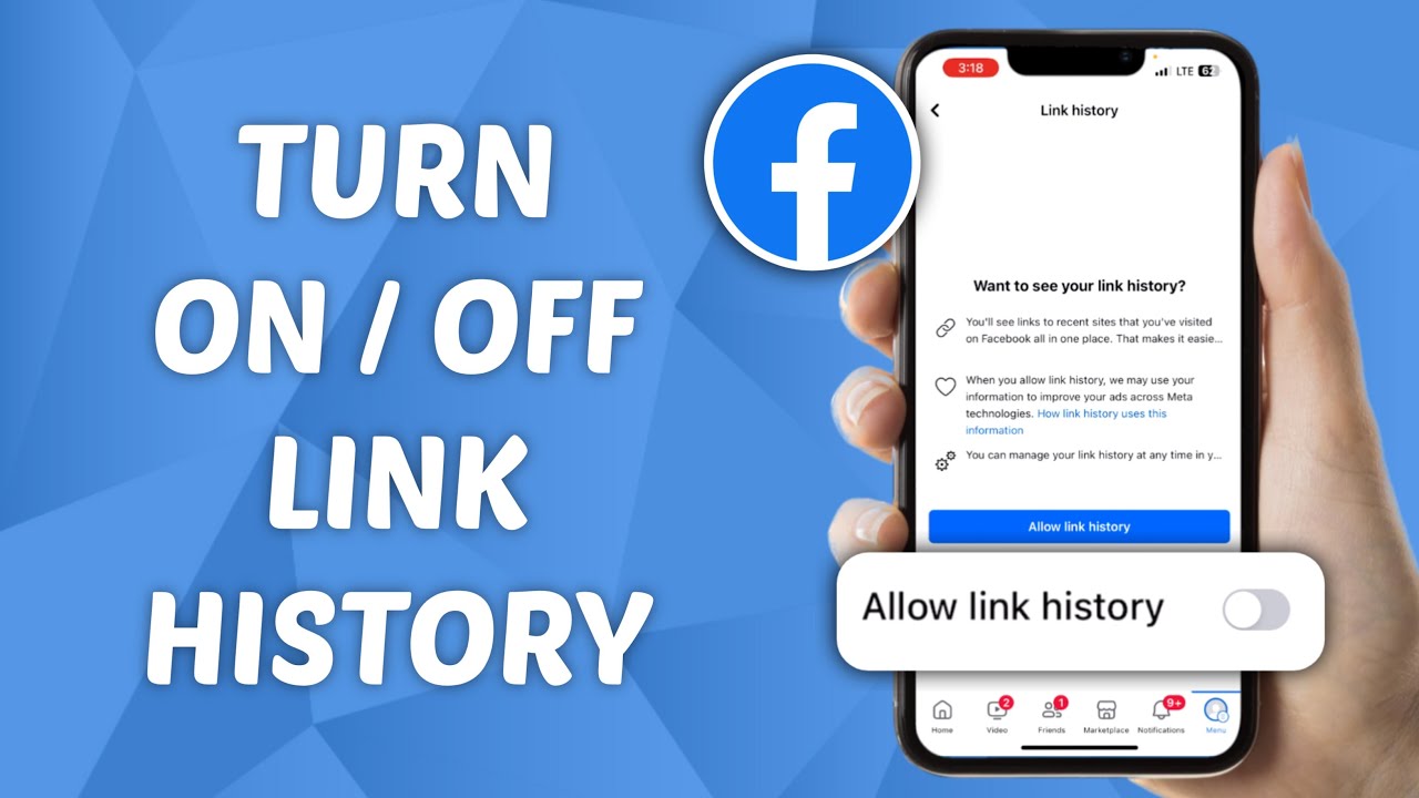 How to Turn On/Off Link History on Facebook - YouTube
