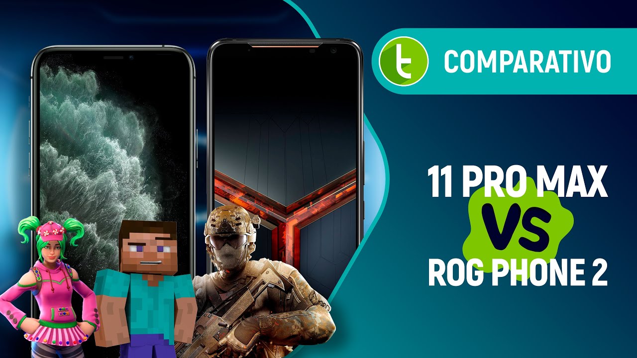 IPHONE 11 PRO MAX vs ROG PHONE 2: GUERRA entre o MELHOR de dois MUNDOS ...