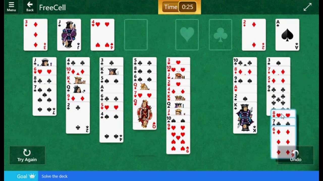 FreeCell\Medium II - Solve the deck I - YouTube