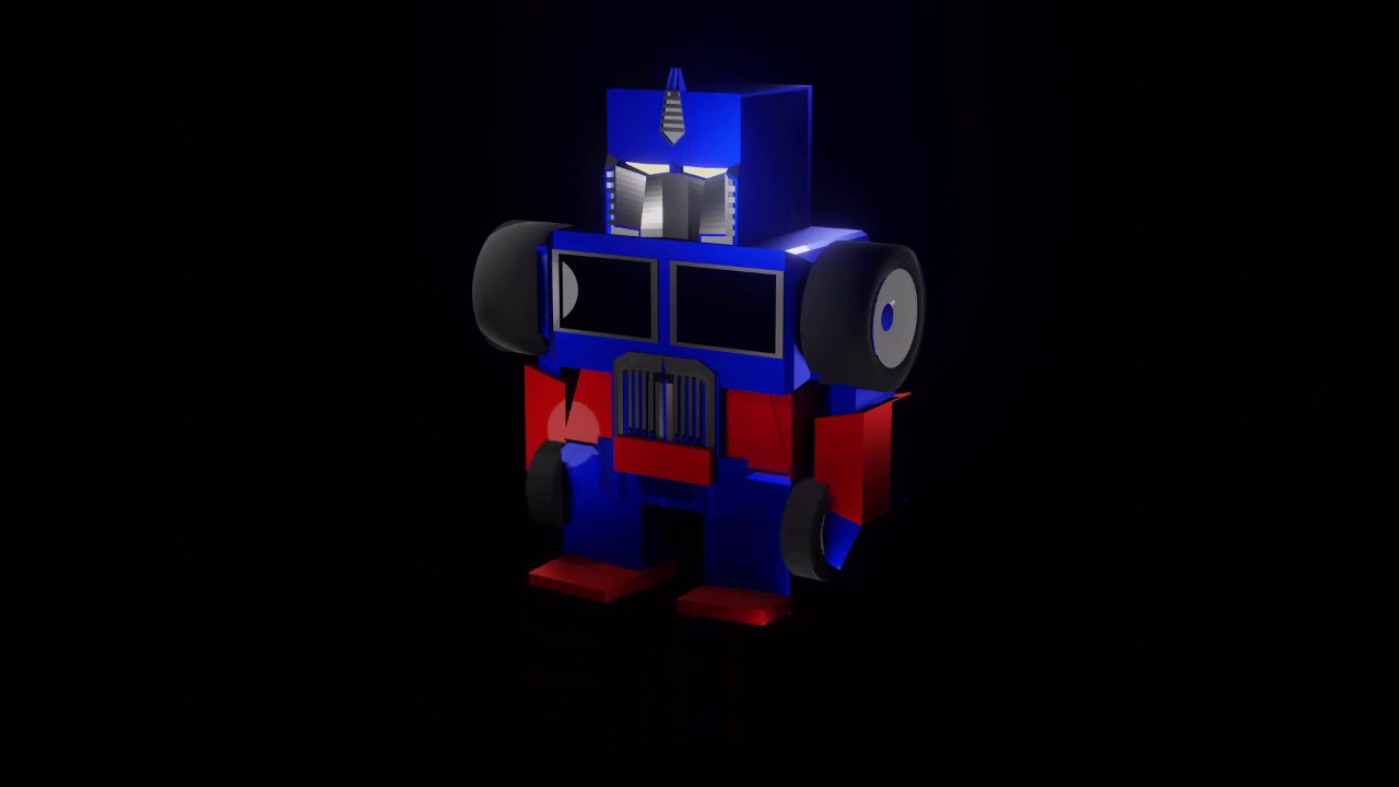 Low poly Transformers animation | Blender 2.82 - YouTube