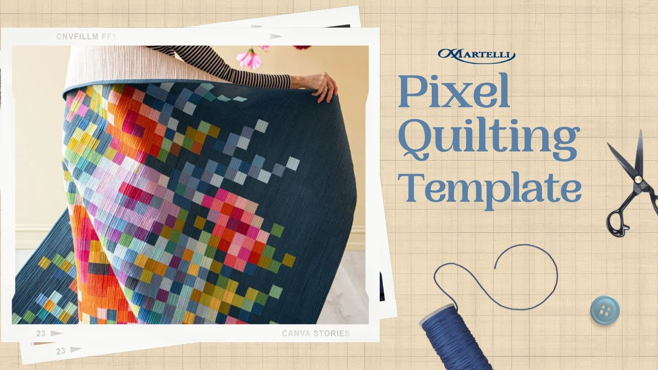 Pixel Quilting Template Set - YouTube