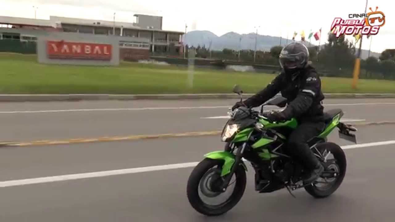 Prueba con la Kawasaki Z250 SL, una moto muy compacta y estrecha - YouTube