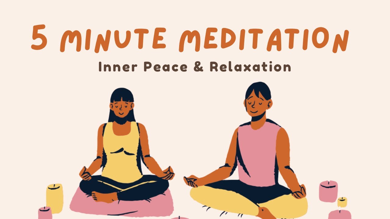 Guided 5 Minute Meditation You Can Do Anytime! Inner Peach & Relaxation ...