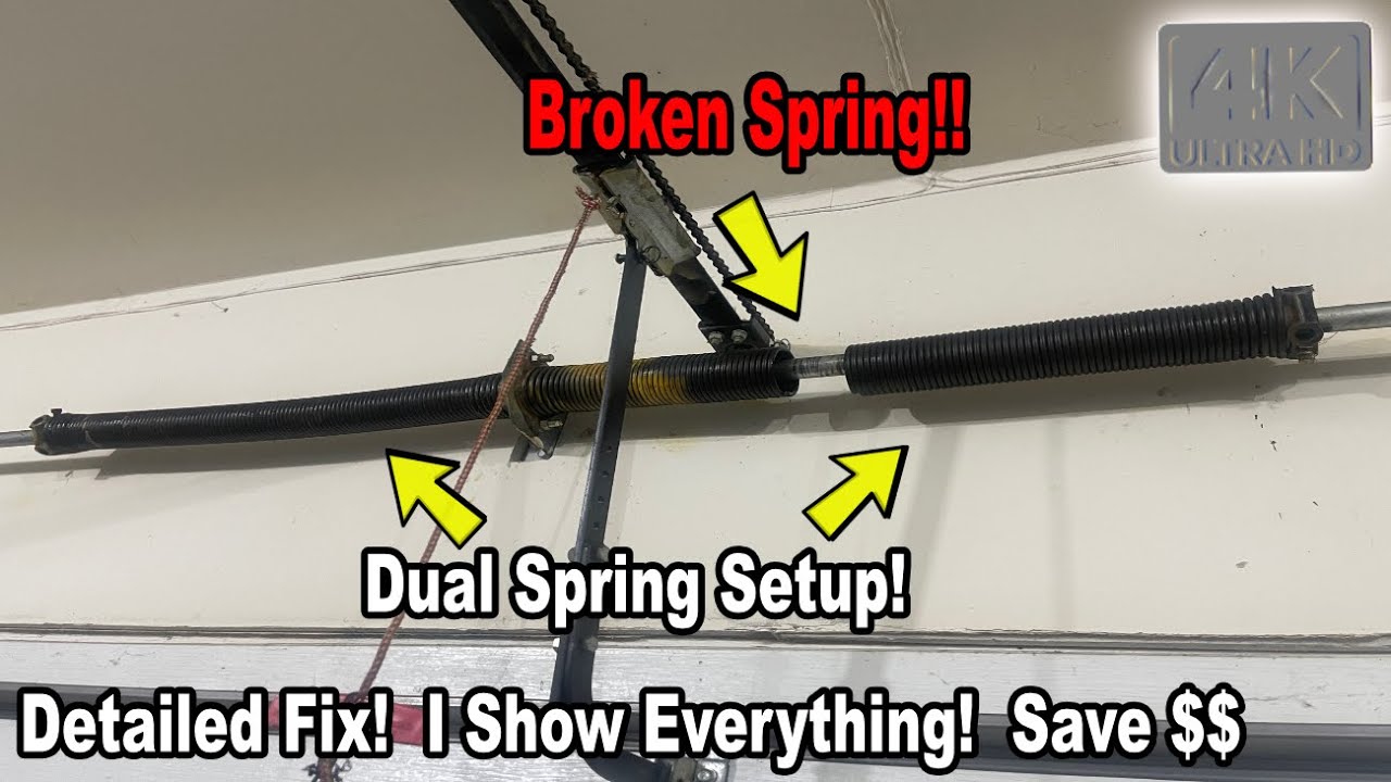 Garage Door Broken Spring Replacement! Issues You May Come Across, Tips ...