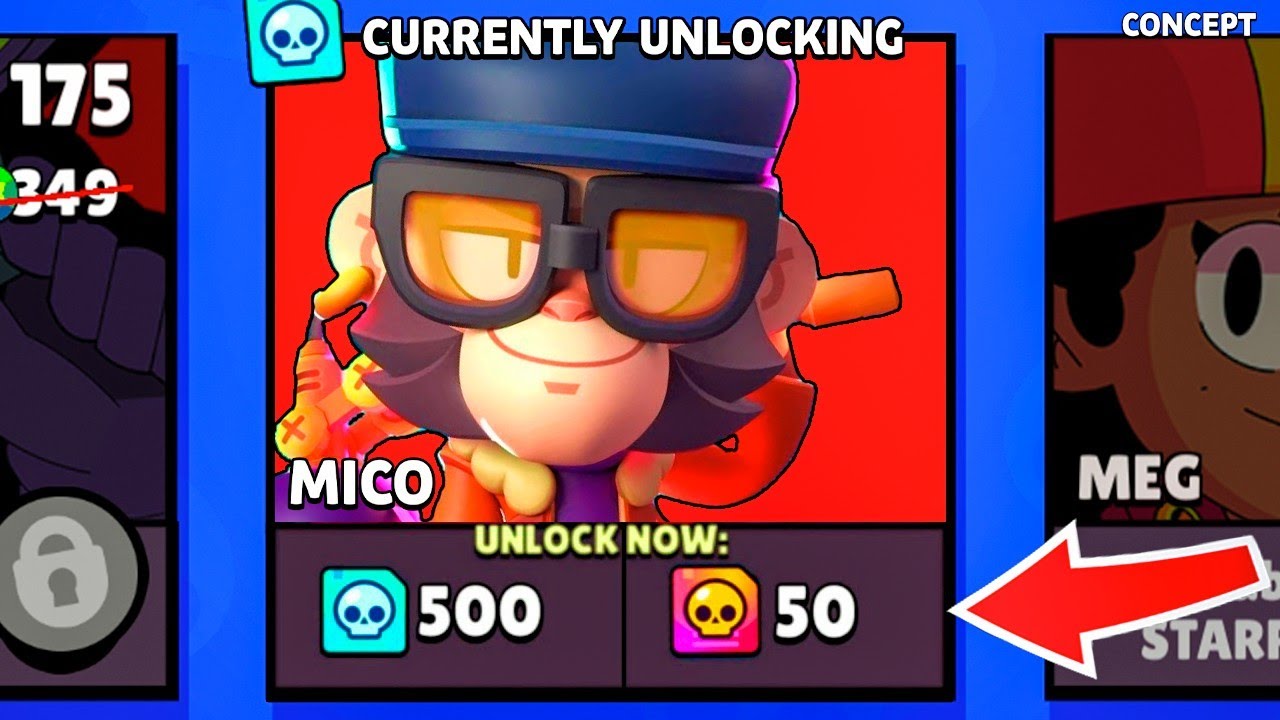 🥳NEW BRAWLER MICO IS HERE FOR 500🟦 OR 50🟥 FREE BRAWLER IN BRAWL STARS ...