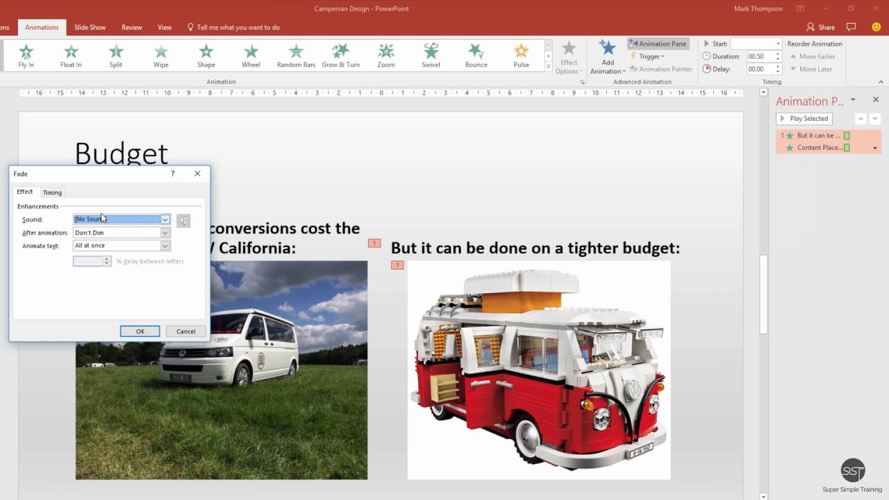 PowerPoint 2016 - Animations - YouTube