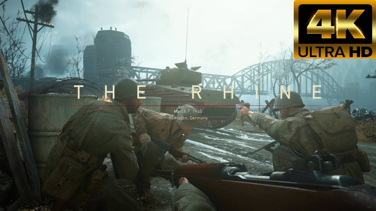 Call of Duty World War II - The Rhine - Final Mission | Remagen Bridge ...