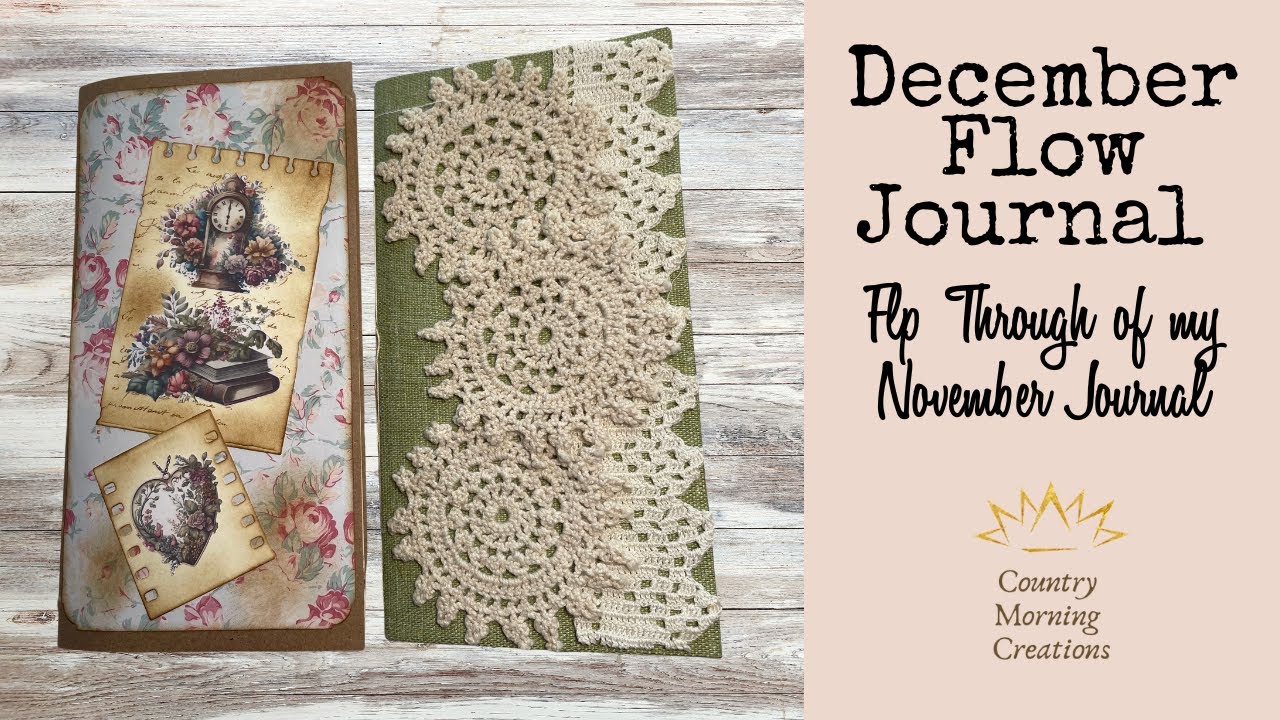 December flow journal and flip through of November. - YouTube