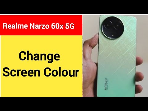 How to change screen colour, display colour change kaise karen, realme ...