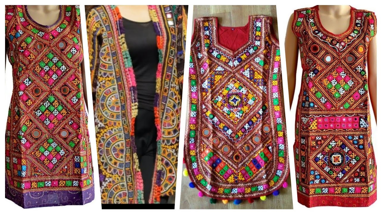 TRADITIONAL PAKISTANI SINDHI THARPARKAR HAND MIRROR WORK EMBROIDERY ...