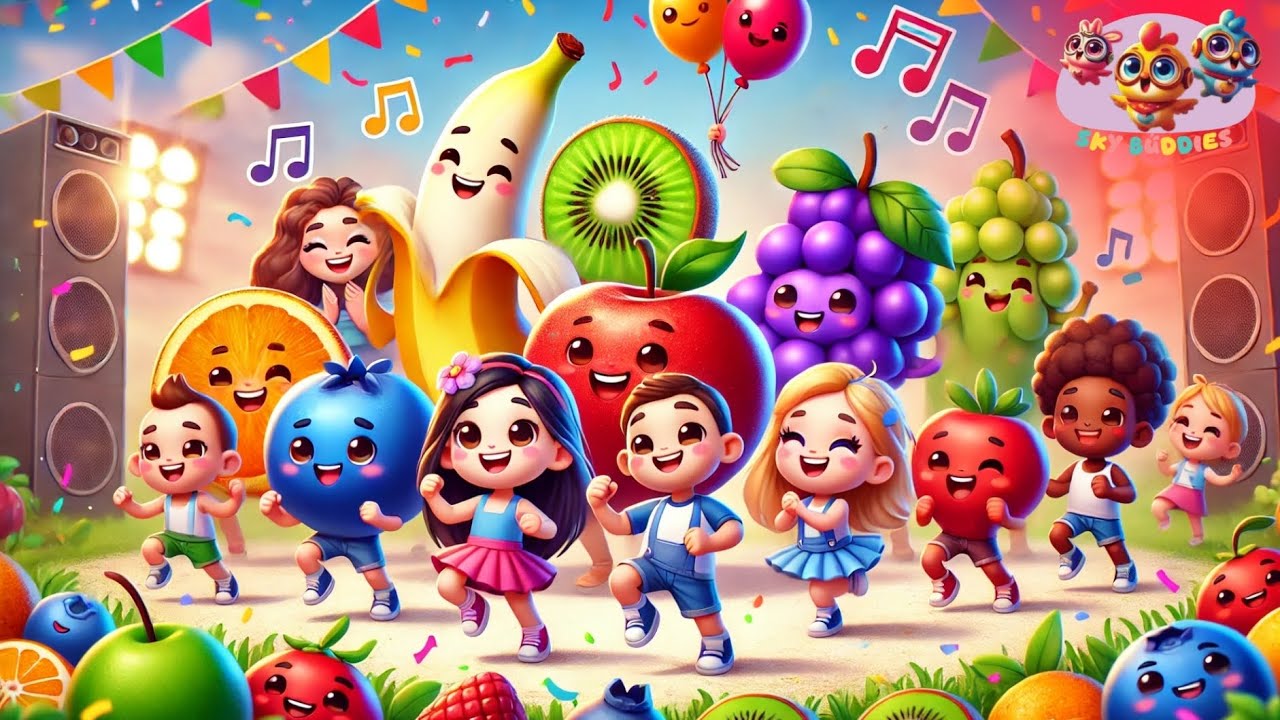 Fruity Fun, Fruity Fun 🍓🍎🍒#KidsSongs #BabySongs# #EducationalSongs # ...