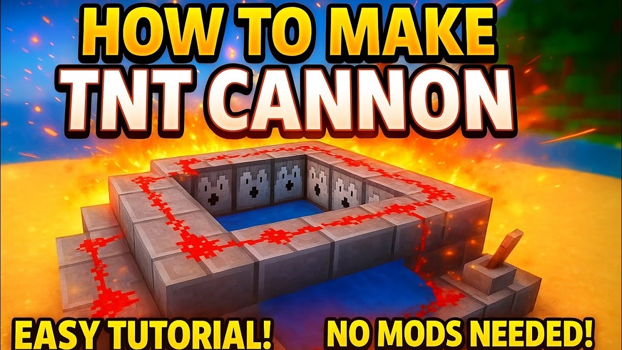 "Launch TNT with Style: Minecraft Cannon Building Guide" - YouTube