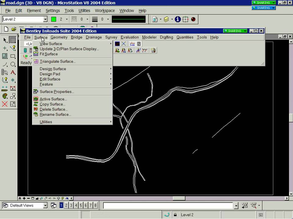 FC InRoads 8.9 Importing a Surface from Graphics - YouTube