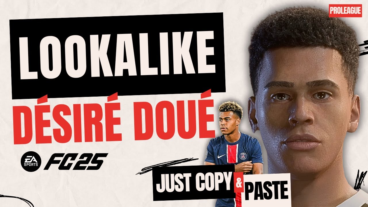 DESIRE DOUE Face Creation in EA FC 25 - Pro Club & Career Mode Tutorial ...