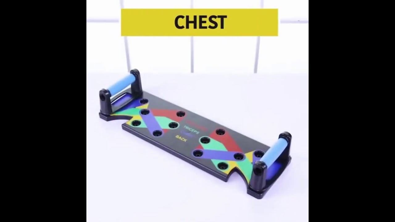 Fitness At Home - 9 in 1 Push up Plate - YouTube