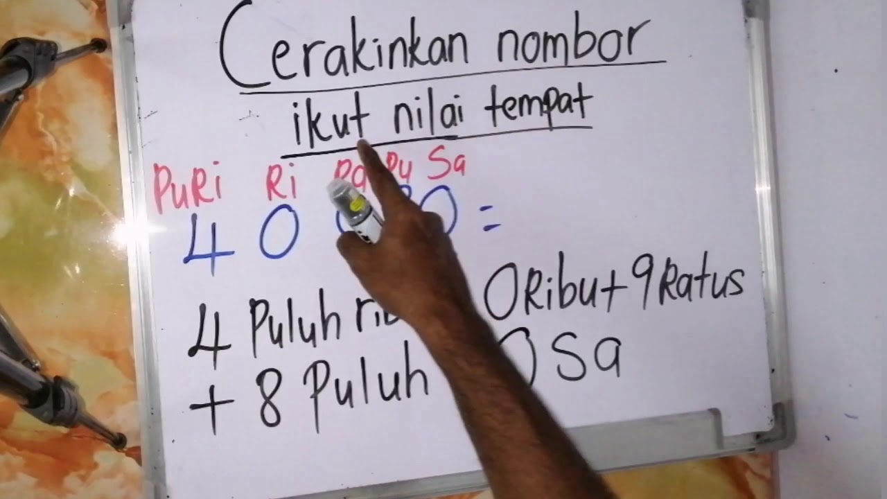 Tahun 4,5,6 : Cerakinkan nombor ikut nilai tempat | Belajar dari rumah ...