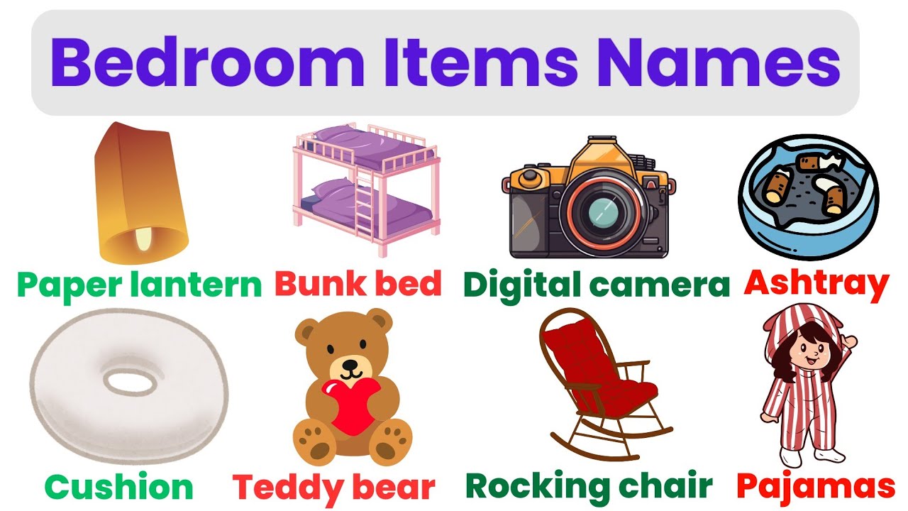 Learn 100+ Essential Household Items : From Bedroom to Living Room ...