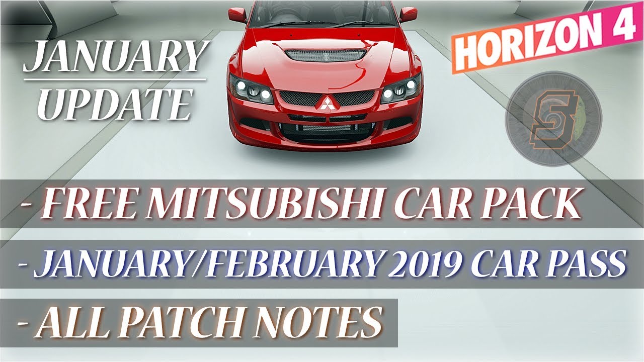 Forza Horizon 4 January 2019 Update | Mitsubishi Car Pack, January ...