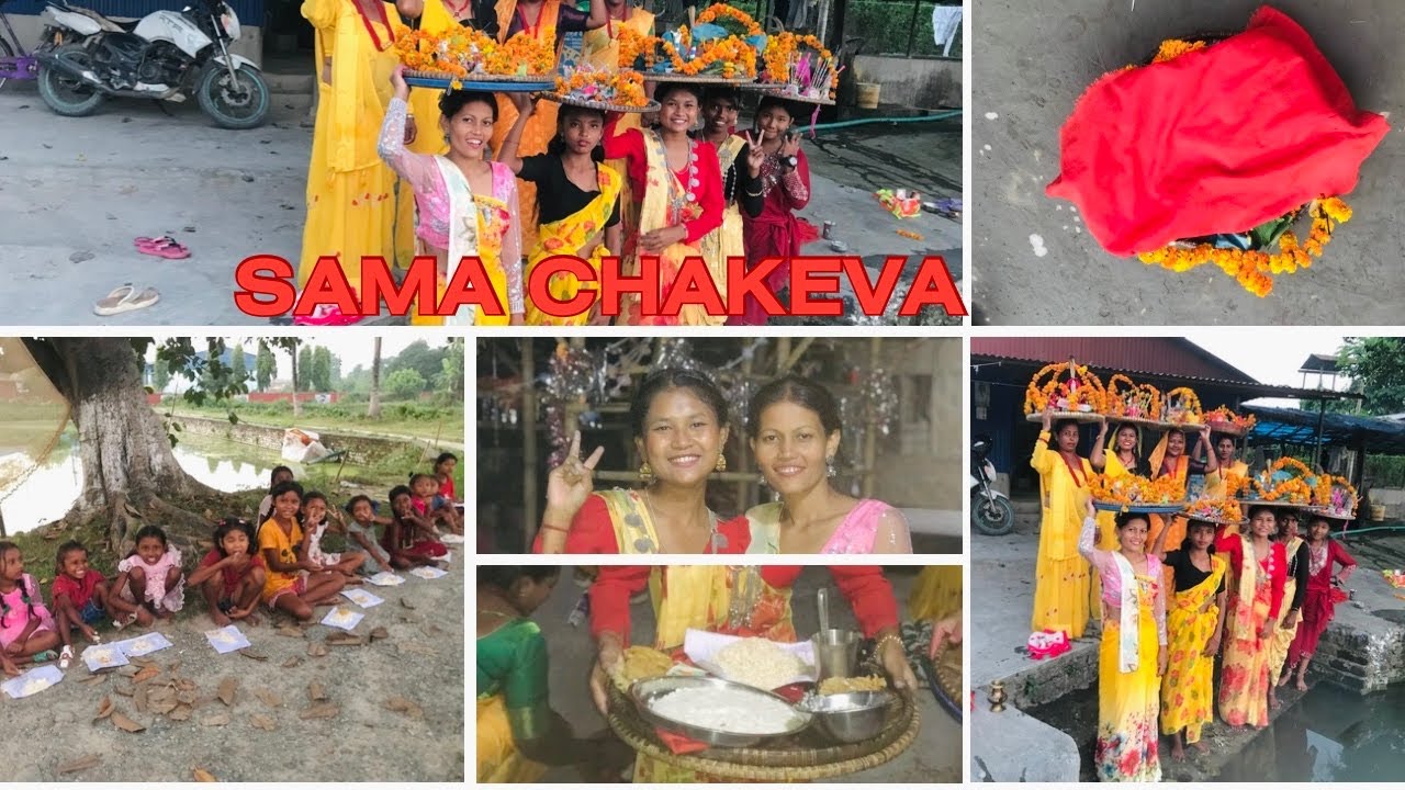 SAMA CHAKEVA SPECIAL 🥰// LAST DAY //THARU CULTURE//Ms.CHAUDHARAIN VLOG ...